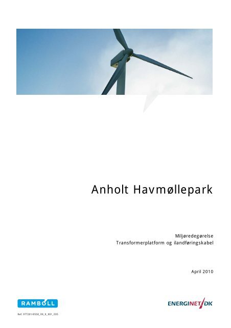 Anholt Havmøllepark - Energinet.dk