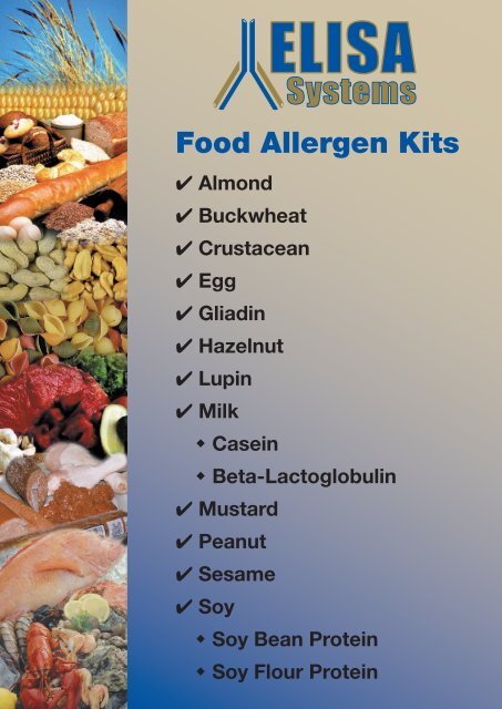 Food allergen kits