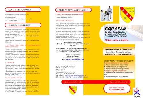 DOSSIER D INSCRIPTION. Certificat de Qualification Professionnelle d Assistant Professeur d Arts ...