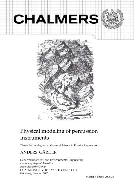 Physical modeling of percussion instruments