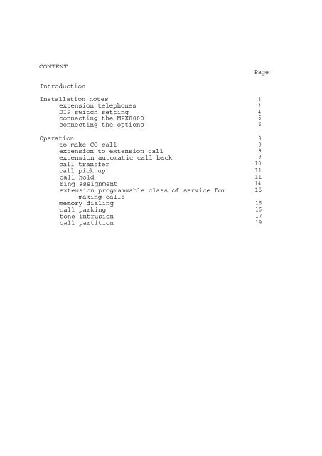 CONTENT Page Introduction Installation notes 3 ... - JR International