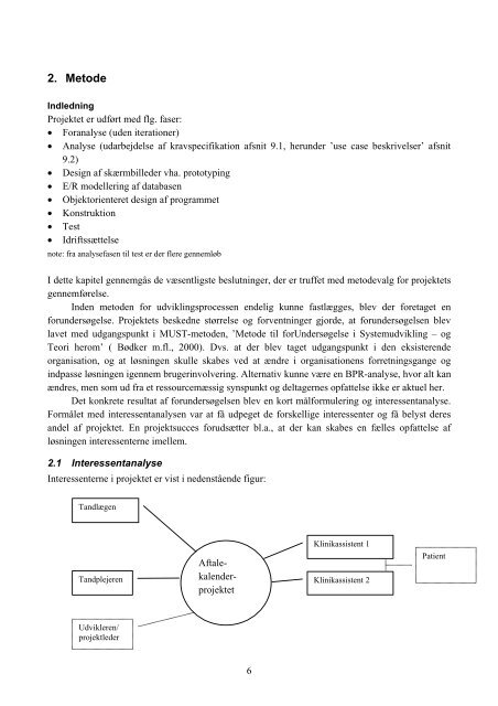 Interessentanalyse, Valg af model, Anvendelse og udarbejdelse af ...