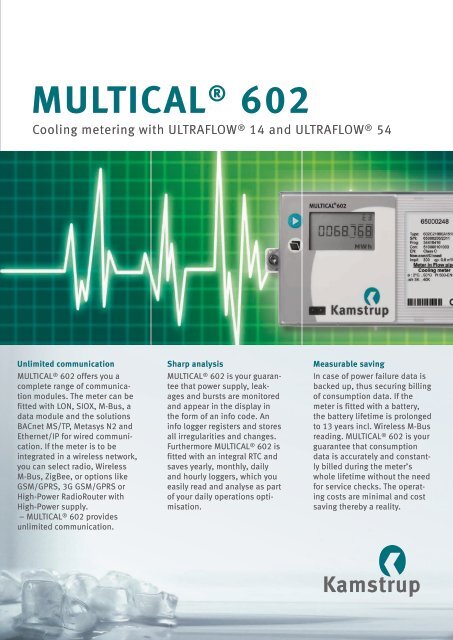MULTICAL® 602 - Kamstrup