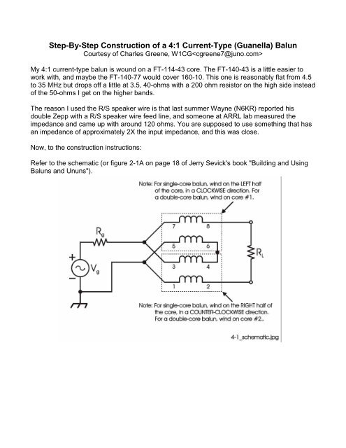 QRP 4:1 Current Balun, Guanella-type