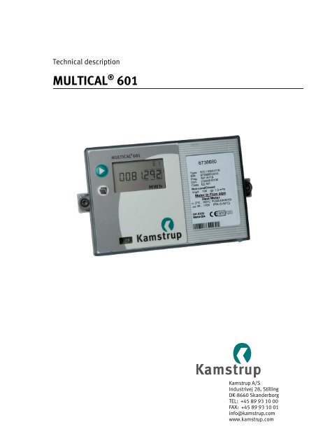 MULTICAL® 601 - Kamstrup A/S