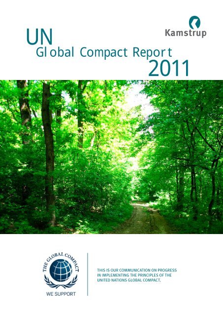 Global Compact Report 2011 UN - Kamstrup A/S