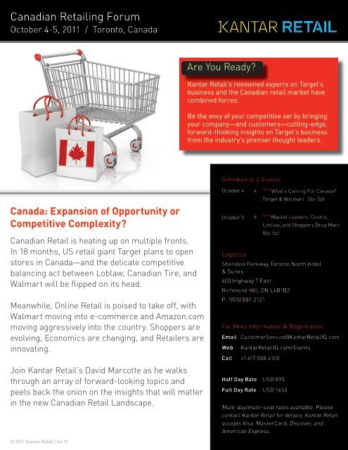 Canadian Retailing Forum - Kantar Retail iQ