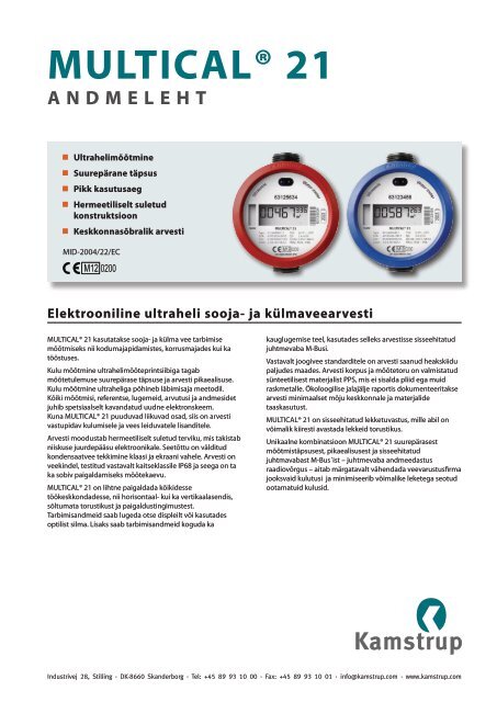 MULTICAL® 21 - Kamstrup