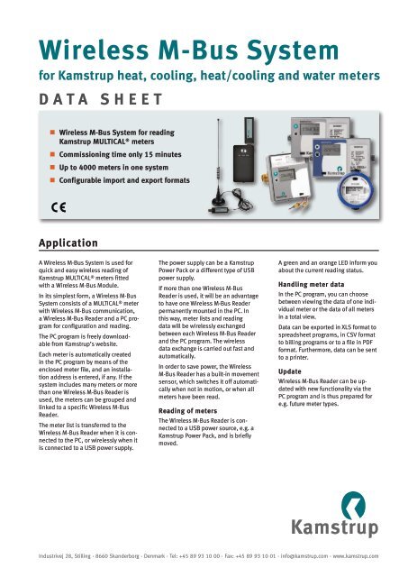 Data sheet - Kamstrup