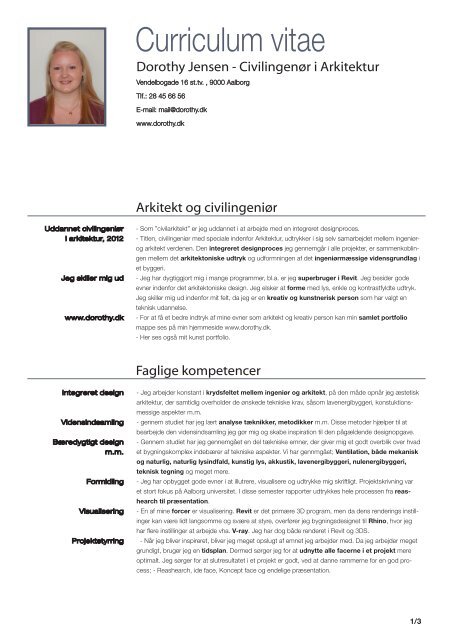 CV - Dorothy.dk