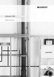 Allgemeine Planungsgrundlagen - Geberit