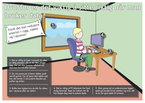 Hvorfor er det viktig å sitte riktig når man bruker data? Hvorfor er det viktig å sitte riktig når man bruker data?