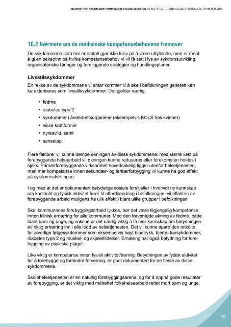 DEL 3: Behovsanalyse 86 F