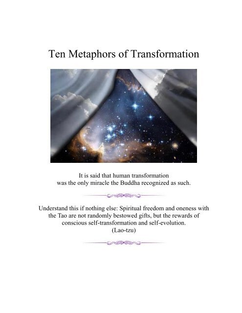 Ten Metaphors of Transformation (3MB) - Spiritual Quotations for ...