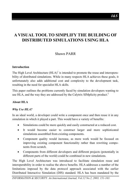 A Visual Tool To Simplify The Building Of Distributed Simulations Using Hla