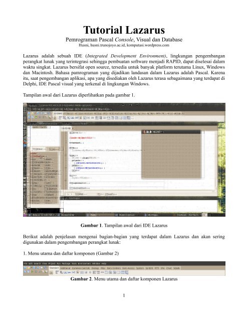 Tutorial Lazarus - Komputasi