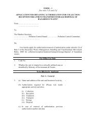 (Hazardous Waste) - Form - 1 - State Pollution Control Board
