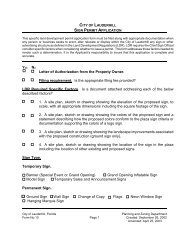 Rental Certificate of Use Application Checklist - City of Lauderhill