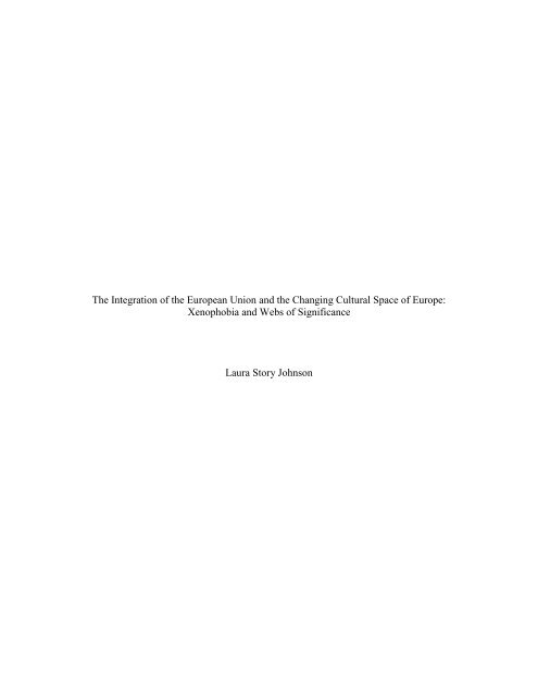 The Integration of the European Union and the ... - Law Journals