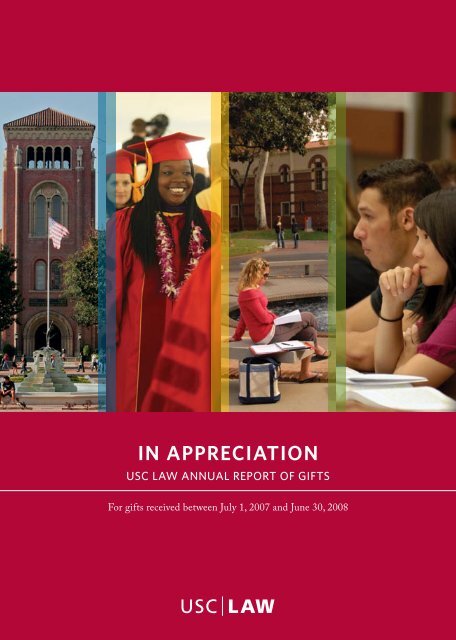 in appreciation - USC Gould School of Law - University of Southern ...