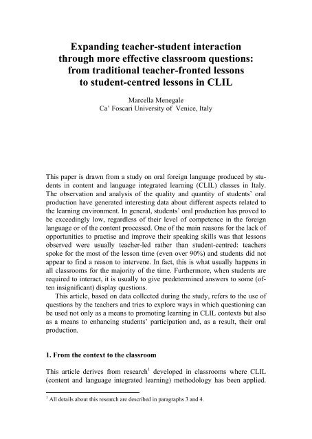 Expanding teacher-student interaction through more effective ... - Lear