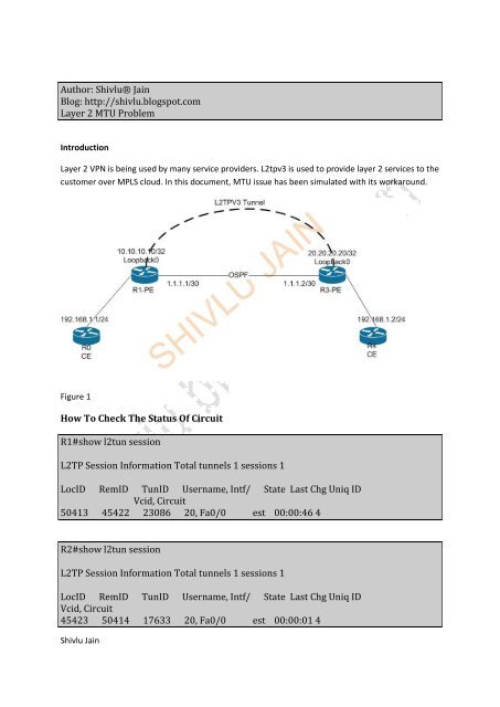 L2 Vpn MTU Problem.pdf - The Cisco Learning Network