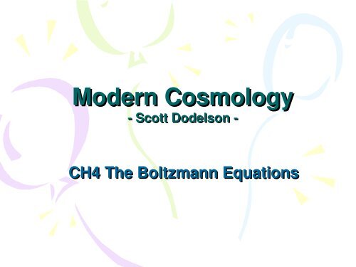 Modern Cosmology - Scott Dodelson