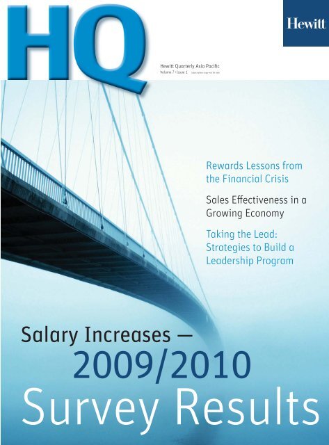 Aon Hewitt Quarterly Asia Pacific Vol 7, Issue