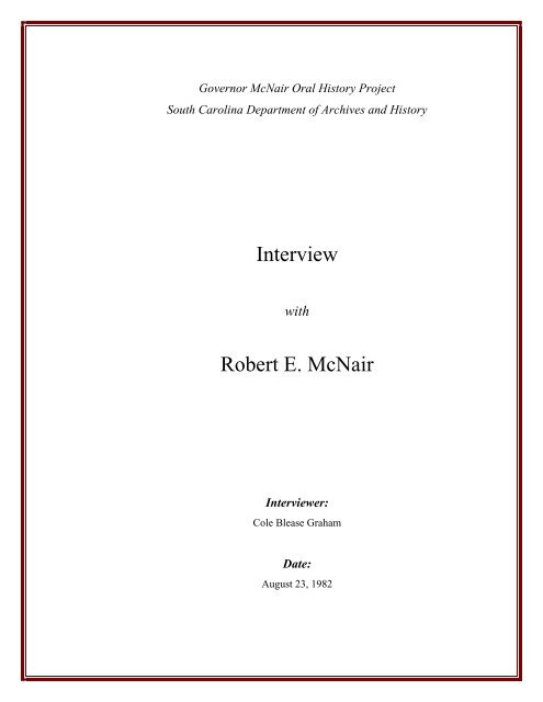Interview Transcript 8 - University of South Carolina Libraries