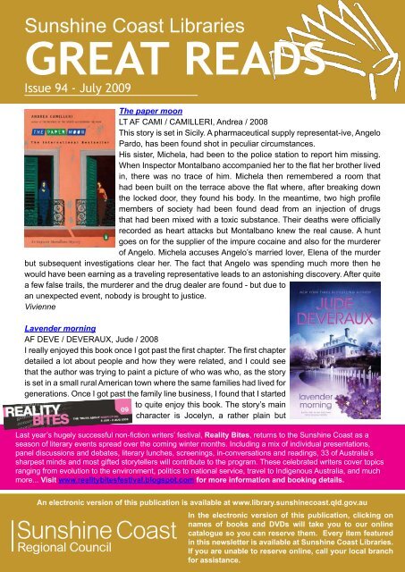 GREAT READS - Sunshine Coast Libraries