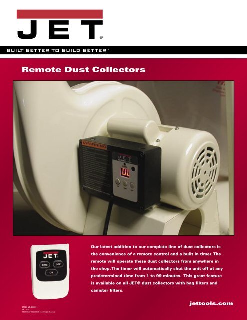 Remote Dust Collectors - JET Tools