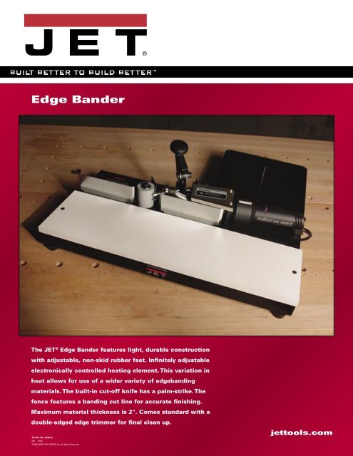 Edge Bander - JET Tools