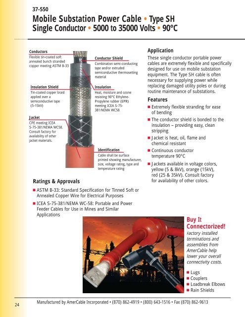 Mobile Substation Power Cable • Type SH - Puerto Rico Suppliers ...