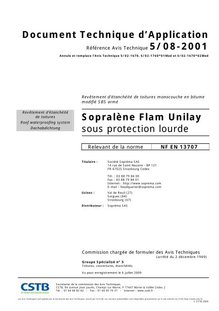 Sopralene Flam Monocouche Autoprotege Soprema, 52% OFF