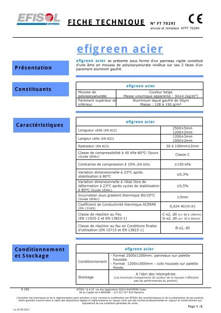 efigreen acier - Soprema