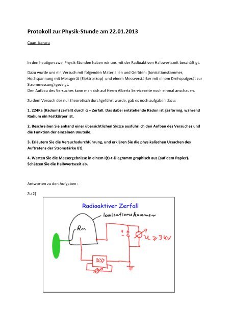 cuan Protokoll zur Physik - Lutherschule - macbay.de
