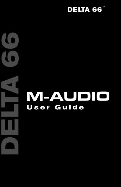 Delta 66 User Guide - M-Audio