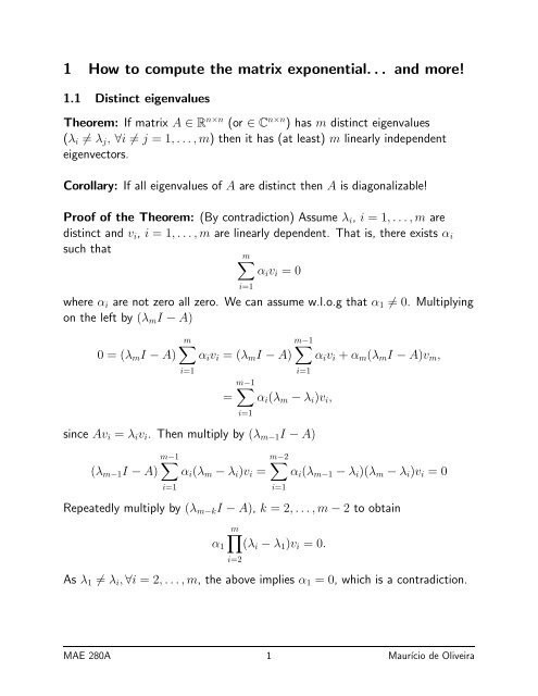 1 How to compute the matrix exponential... and more!