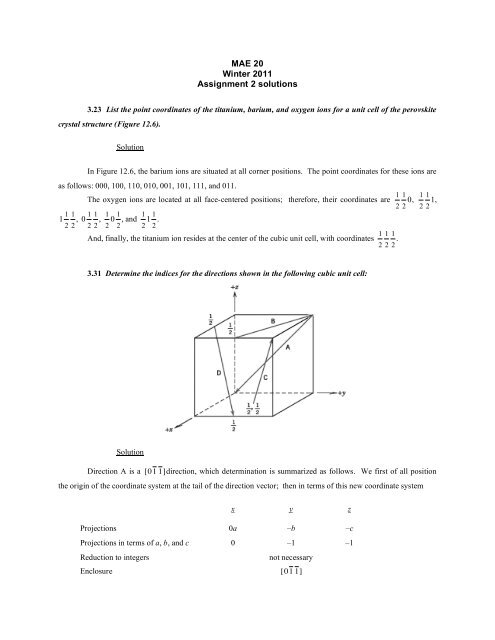 Assignment 2 solutions