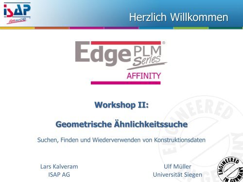 Workshop II – EdgePLM AFFINITY - ISAP Magazin - ISAP AG