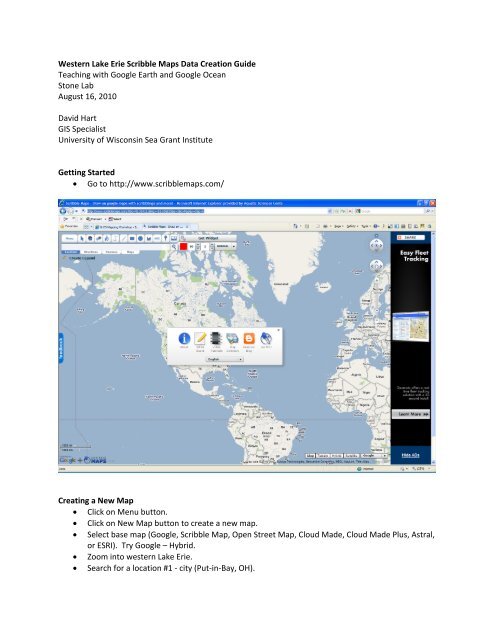Guide Web Mapping Applications 