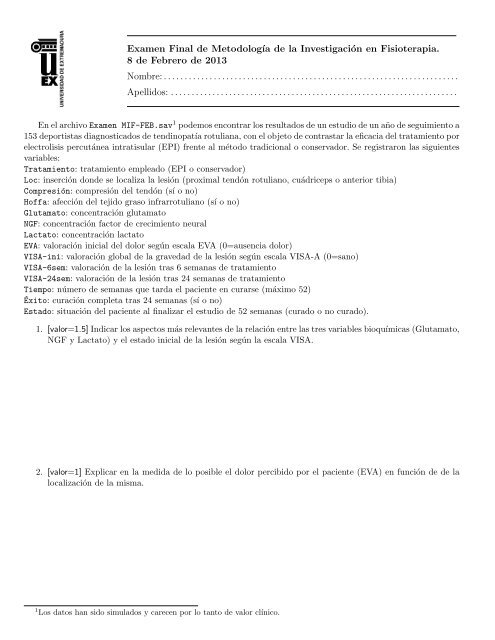 modelo de examen