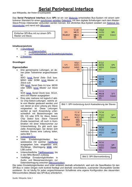 Serial Peripheral Interface - HTL Wien 10