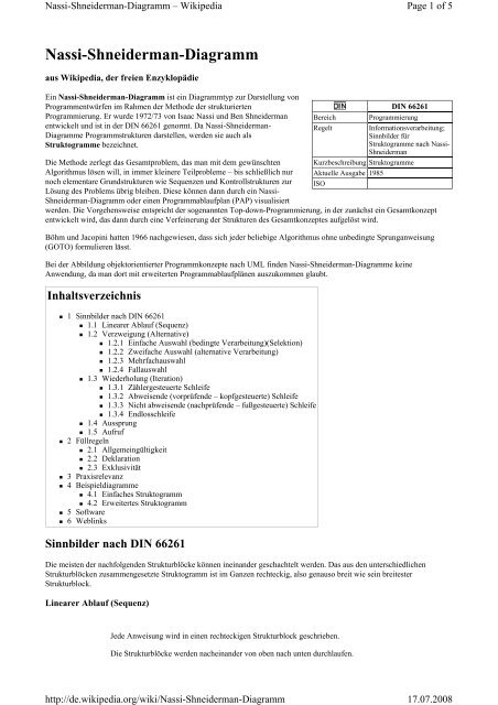 Nassi-Shneiderman-Diagramm - HTL Wien 10