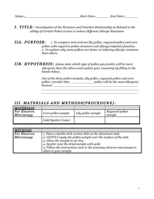 Pollen Lab - Materials Science Institute