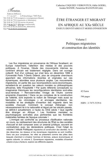 LHARMATTAN Etranger-migrant.pdf - Matrix