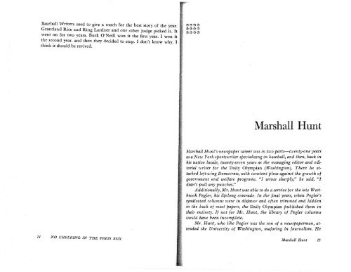 Marshall Hunt - Matrix