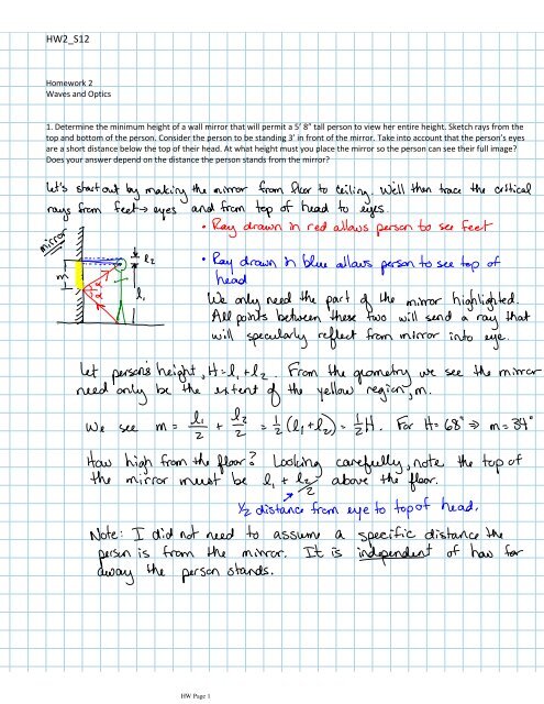 Homework 2 Solutions