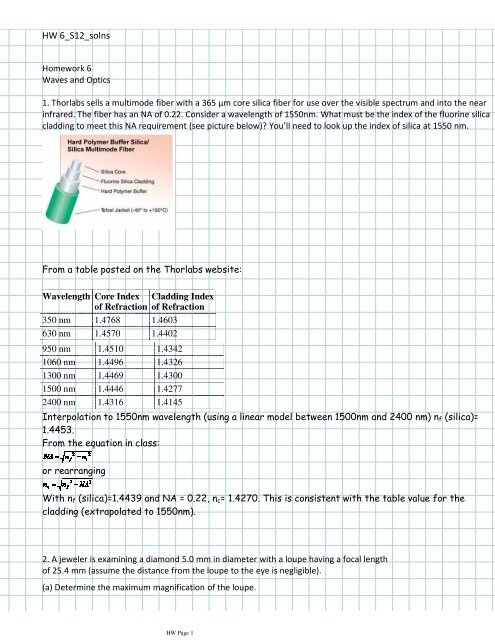 Homework 6 Solutions