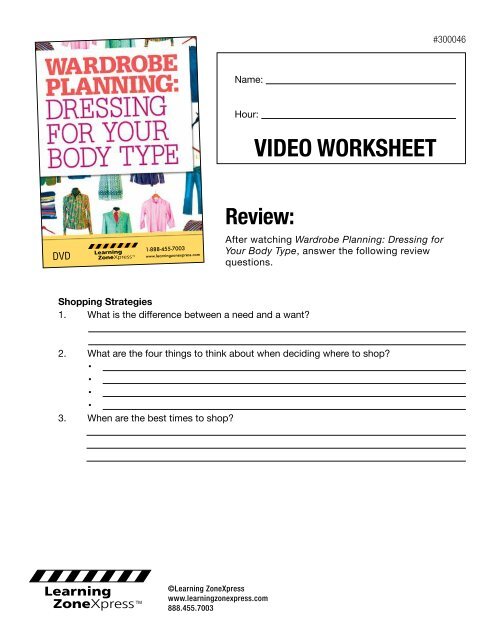 Kitchen Math Worksheet Answers